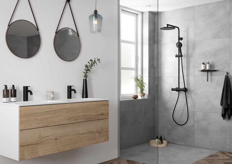 Tap into your Damixa matt black kitchen and bath surface style [https://damixa.com]